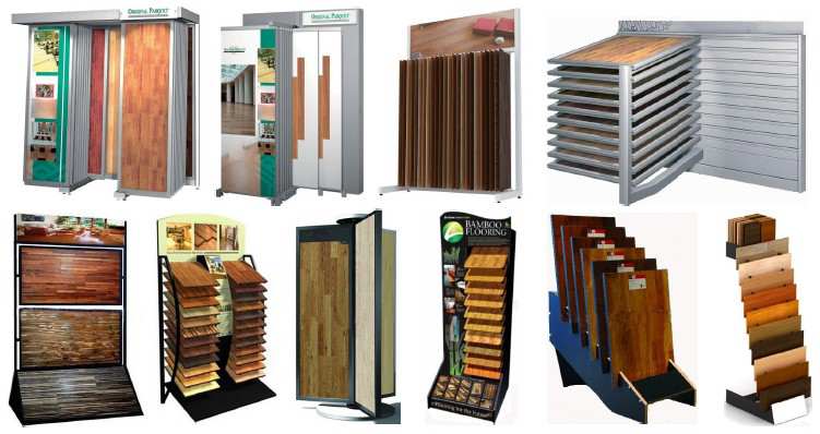 WD609 POPULAR WATERFALL VIEW LAMINATE FLOORING DISPLAY RACK | Wood ...
