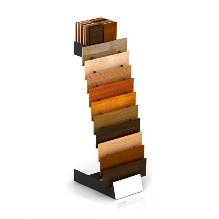WDF602 Wing Rack Tile Display Stands for vinyl flooring tile | Wood ...