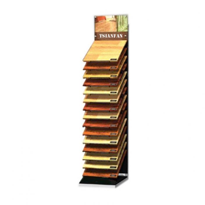 WDF602 Wing Rack Tile Display Stands for vinyl flooring tile | Wood ...