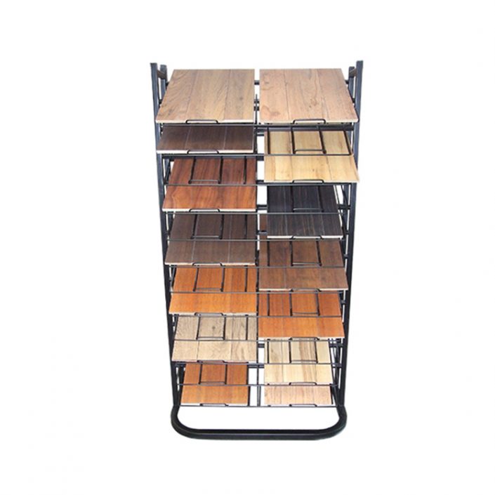 WD633 showroom wooden Ceramics Tiles laminate flooring display rack ...