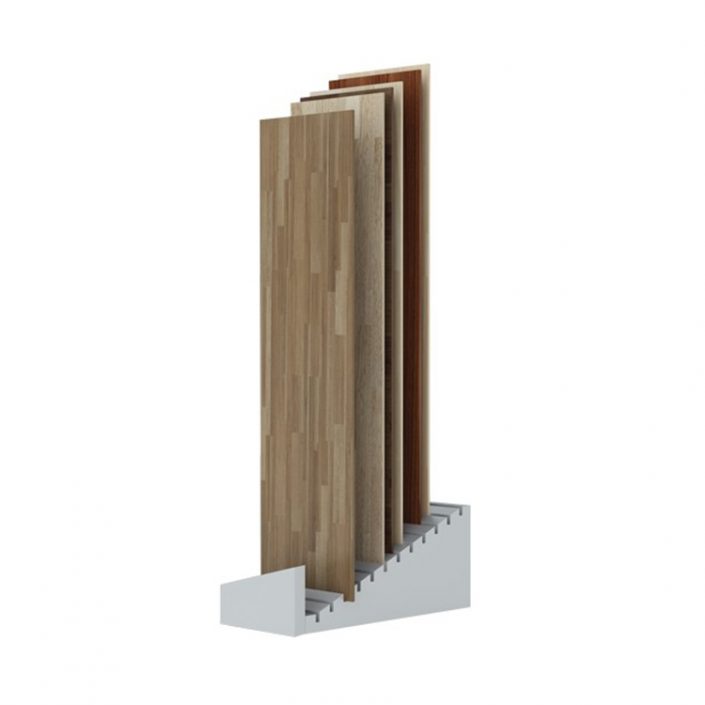 WWD030 portable display racks for white vinyl flooring at trade show ...