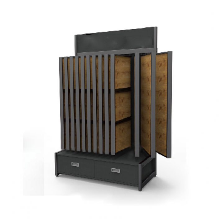 Custom made laminate flooring metal display rack | Wood Flooring Tile ...