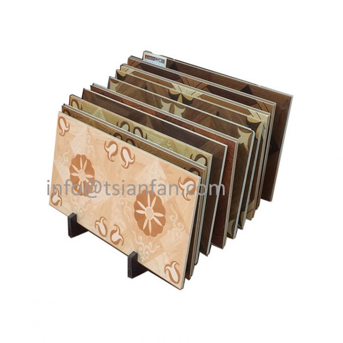 WD704 Simple wood slot display rack for laminate tiles | Wood Flooring ...