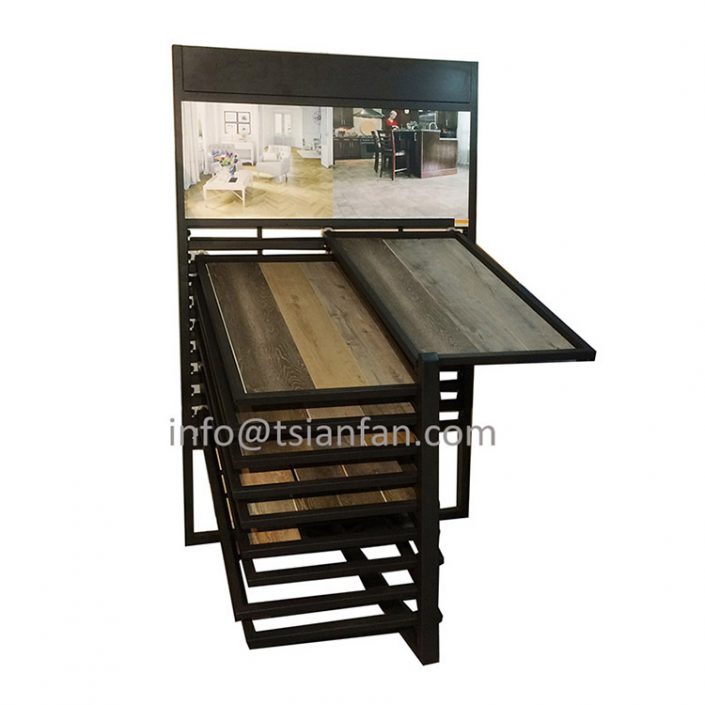 WD712 Metal Hardwood Waterfall View display Unit | Wood Flooring Tile ...
