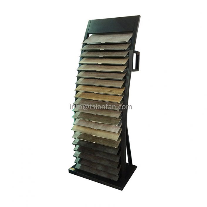 WD713 Metal Hardwood Waterfall View display Tower for showroom | Wood ...
