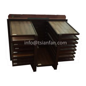 WD716 Metal Double Rows Horizonal sliding display Stand | Wood Flooring ...