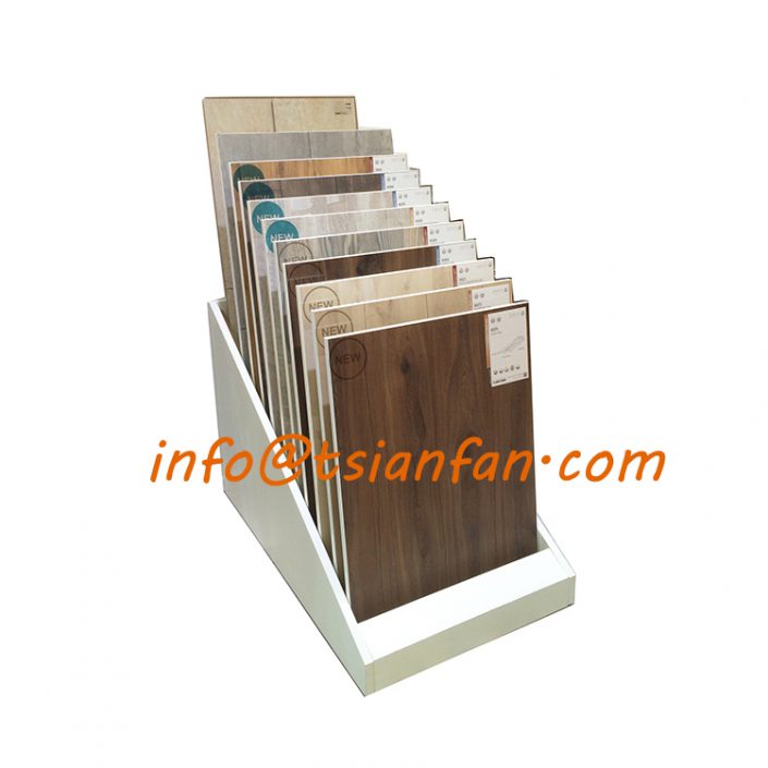 WD746 Wood waterfall flooring display hardwood display rack Online ...