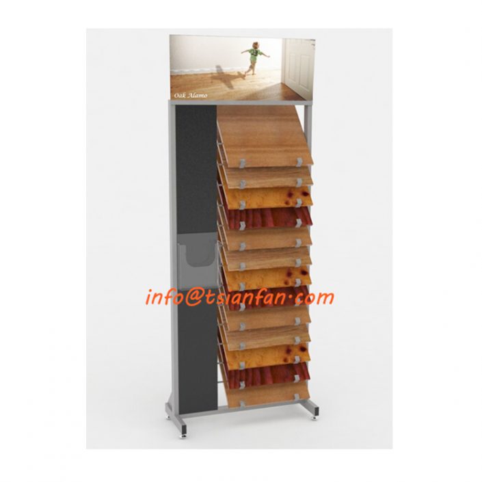 WD755 Hardwood Panel Metal display stand | Wood Flooring Tile Display ...