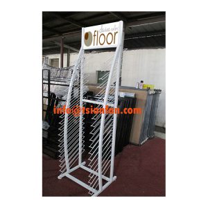 WD766 METAL WATERFALL VIEW WOOD FLOORING DISPLAY STAND | Wood Flooring ...