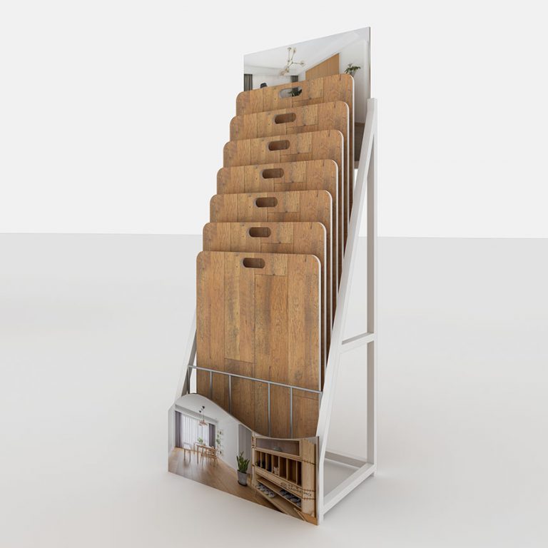 Wood floor tile display stand & Laminate Display rack | Wood Flooring ...