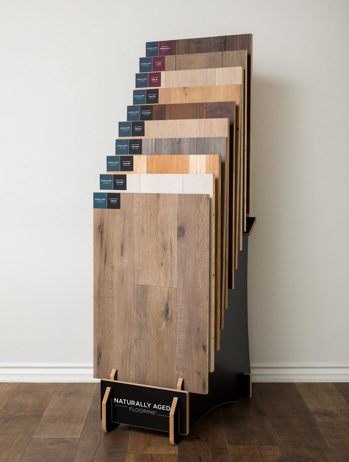 Single Waterfall Cascade Tile Flooring Showroom-Displays Popular Plank ...