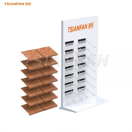 Wood block board upright display frame rust-proof high load-bearing ...
